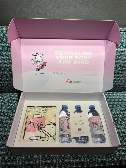 Evian x Snoopy – Evolve Holdings Inc.